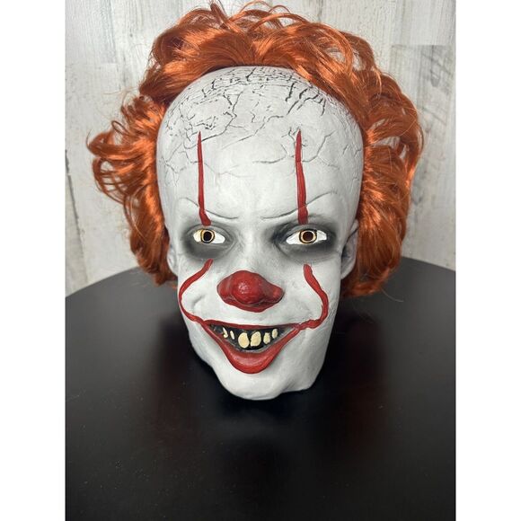 Costumes | It Chapter Two Pennywise Mask Variant With Hair Scary ...